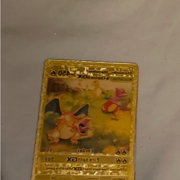 Pokemon | Other | Charizard Pokmon Card With Gold Border | Poshmark